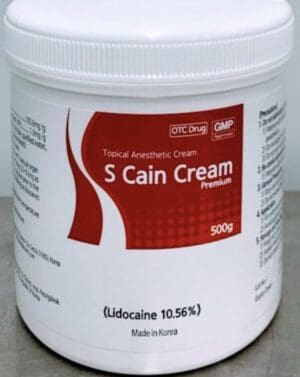 CAIN LIDOCAINE CREAM 10.56% 500G TOPICAL ANESTHETIC CREAM - Z Beauty Clinic